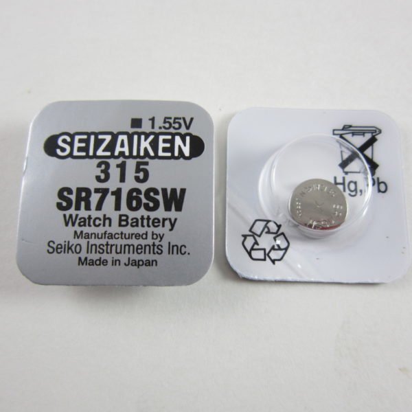 Seizaiken 2x SR916SW 373 1.55V Silver Oxide Button Cell Watch Battery ...