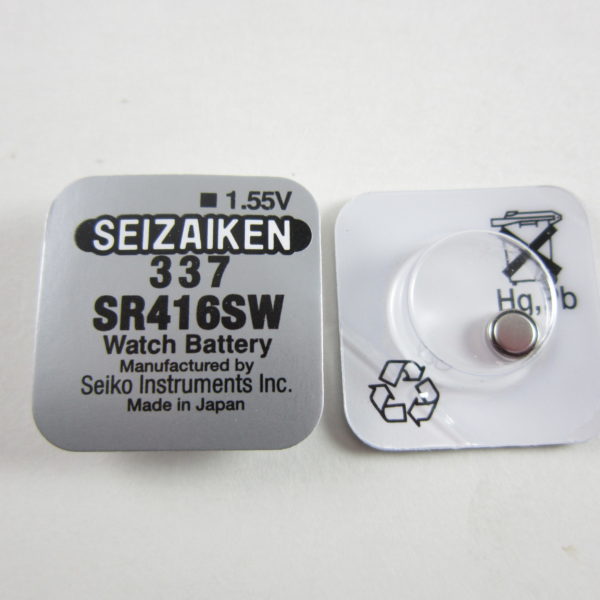 Seizaiken 2x SR416SW 337 SR416 1.55v Silver Oxide Button Cell Watch ...