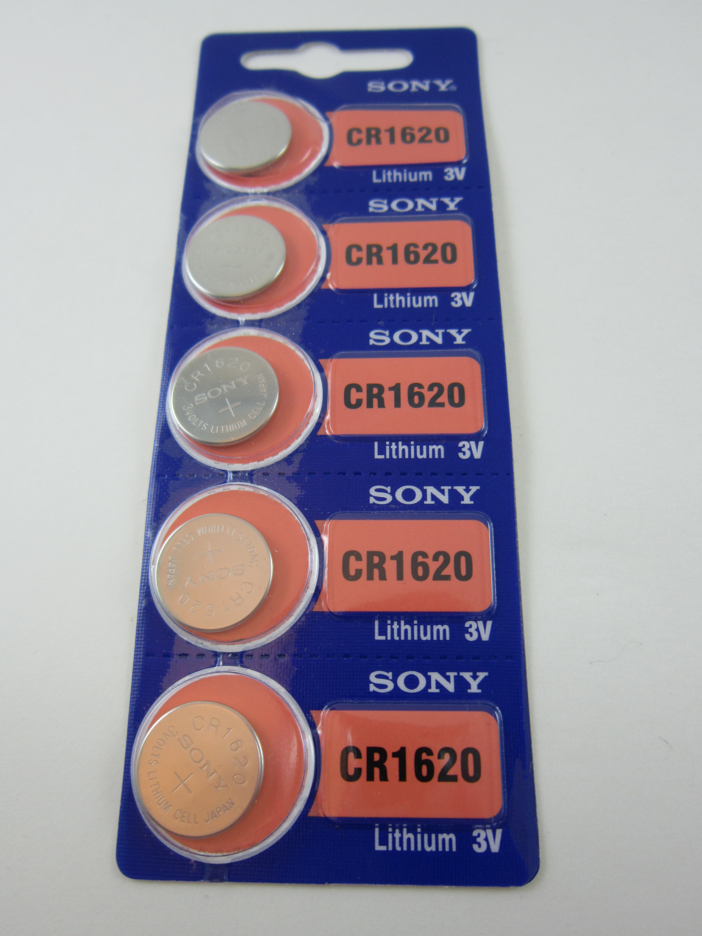 Sony 5x CR1620 BR1620 CR 1620 DL1620 – 3V Lithium Button Cell Batteries – MSGamesnNsupplies