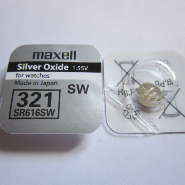 Maxell 4x SR616SW SW321 SW 321 – 1.55V Silver Oxide Button Cell Watch ...