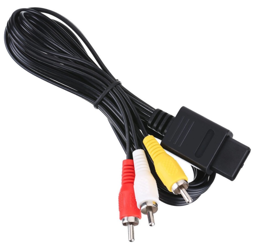 RCA AV Composite Cable Adapter For SNES Nintendo 64 N64 GameCube Audio ...